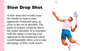 Badminton Drop Shot