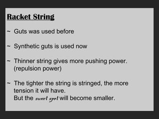 Badminton equipment | PPT