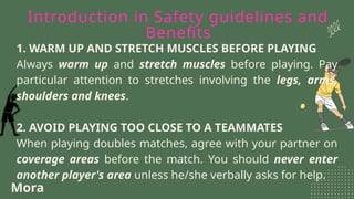 Badminton Lesson 2: Safety Guidelines and Benefits And Equipment | PPTX