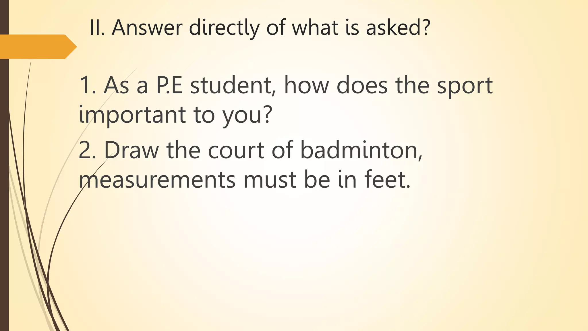 badmintonppt.pptx | Badminton | Sports