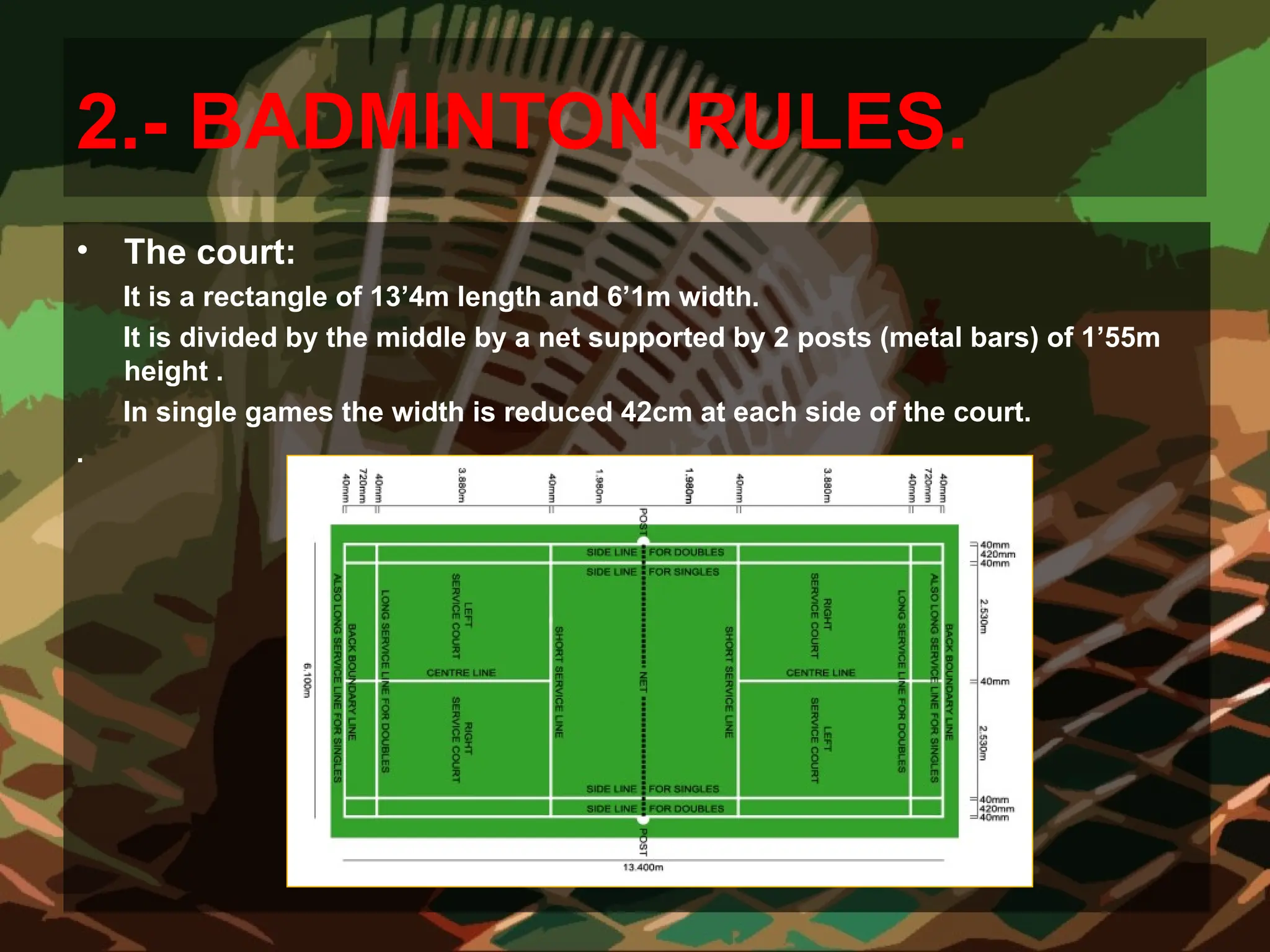 badminton basic movements and information | PPT