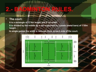 badminton basic movements and information | PPT