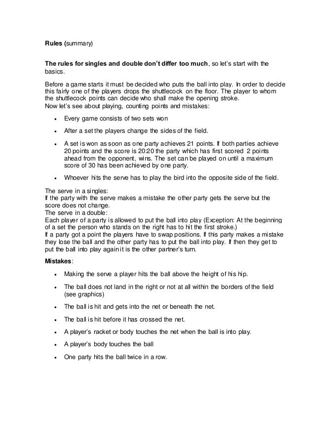 Badminton Revision notes.doc