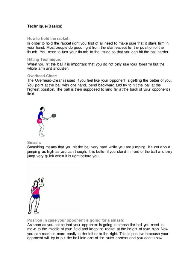 Badminton Revision notes.doc