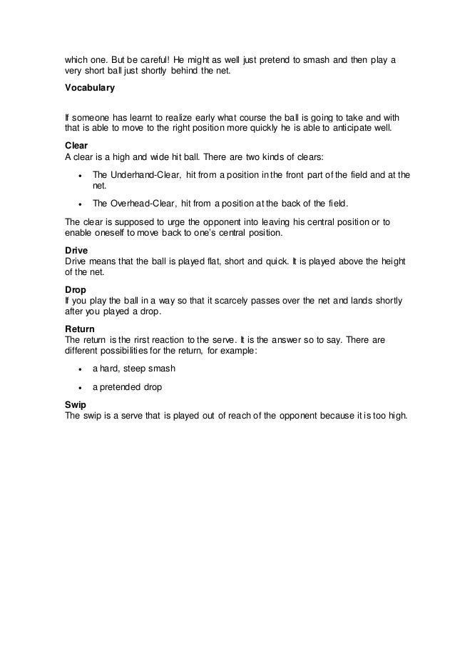 Badminton Revision notes.doc