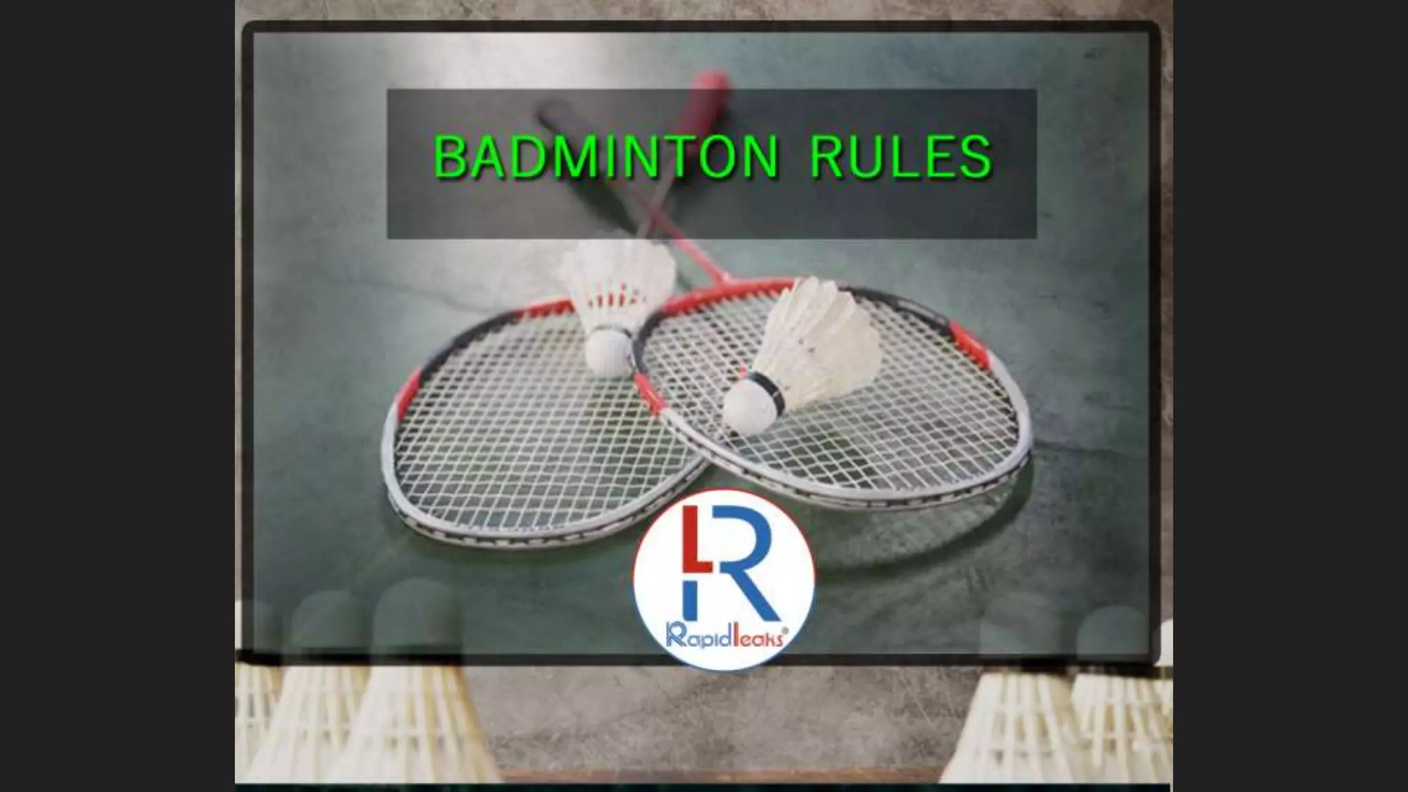 Badminton rules | PPTX
