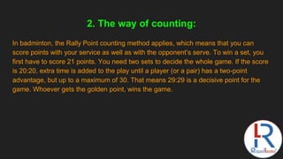 Badminton rules | PPTX
