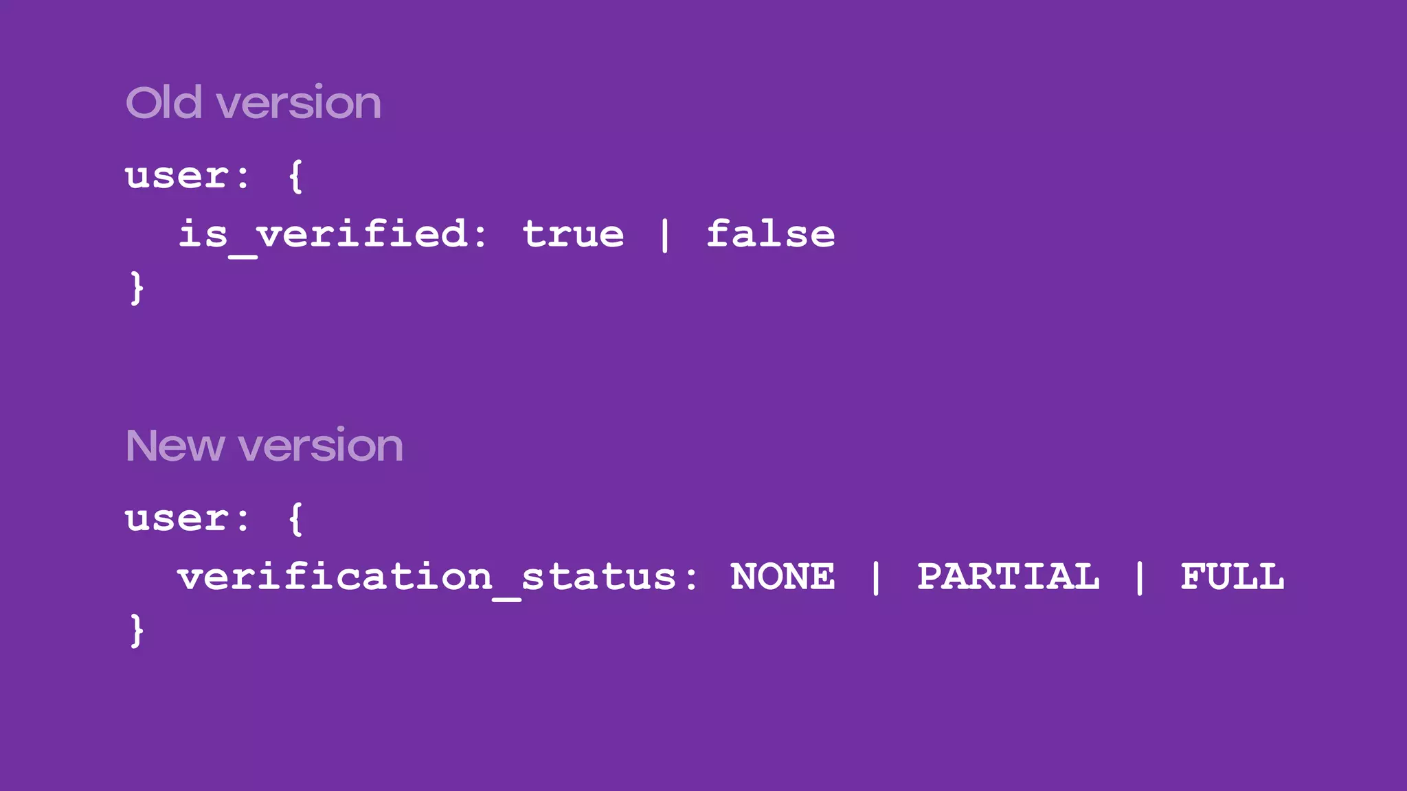 Versioning strategy for a complex internal API (Konstantin Yakushev) | PPT