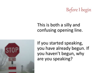 Bad opening lines to your speech | PPTX