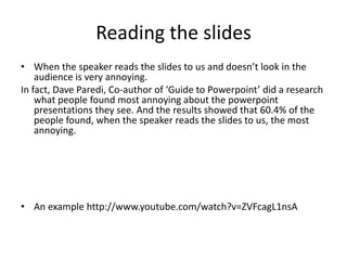 Bad powerpoint presentation | PPT