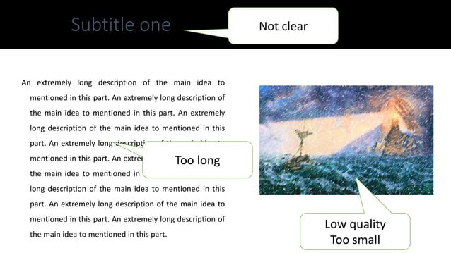 Bad presentation example | PPT