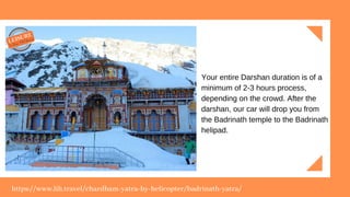 Badrinath yatra by helicopter | PPT