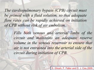 Priming and Hemodilution | PPT