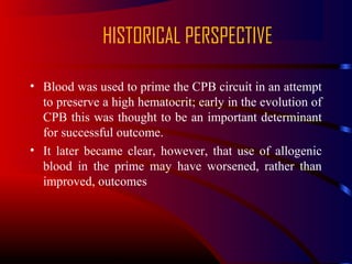 Priming and Hemodilution | PPT