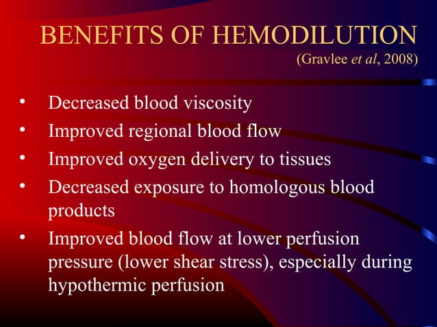 Priming and Hemodilution | PPT | Blood Disorders | Diseases and Conditions