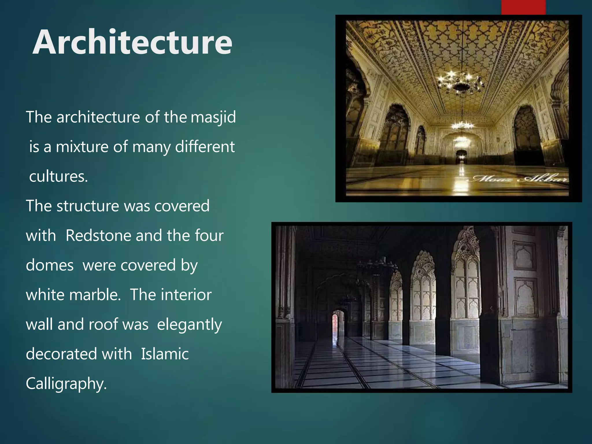 Badshahi masjid ppt | PPTX