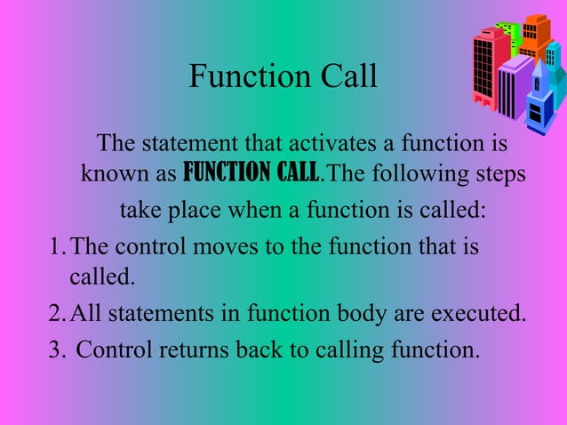 FUNCTIONS IN c++ PPT | PPT