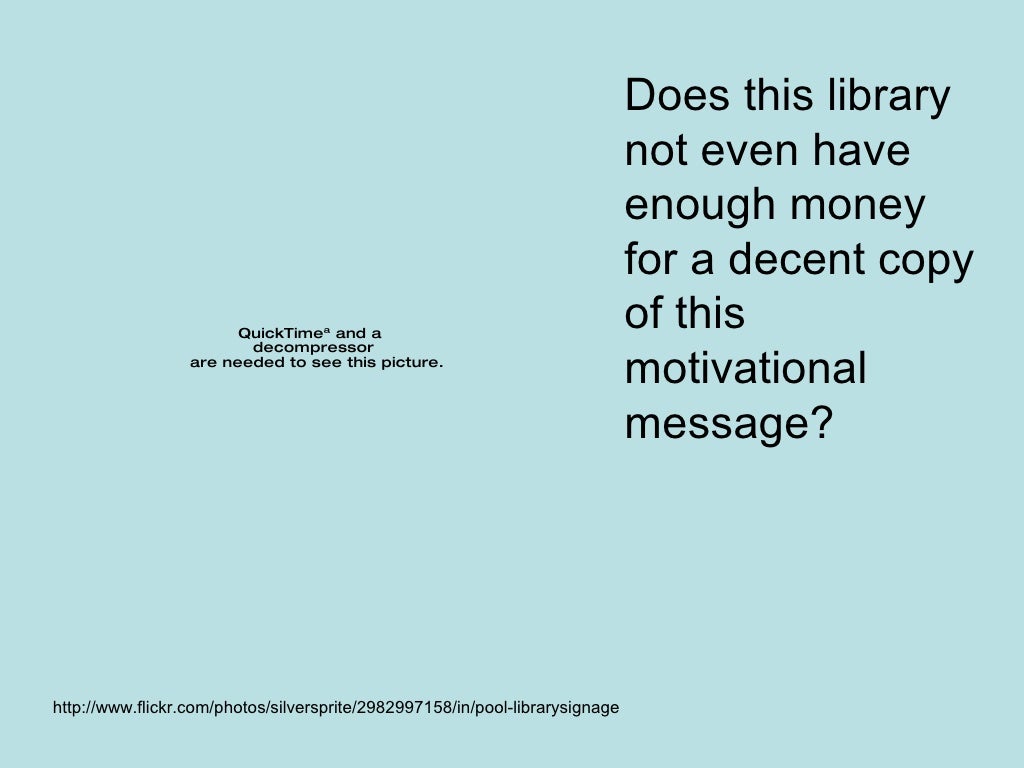 Bad Library Signs with voice