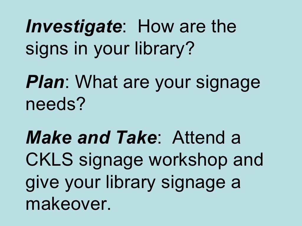 Bad Library Signs with voice