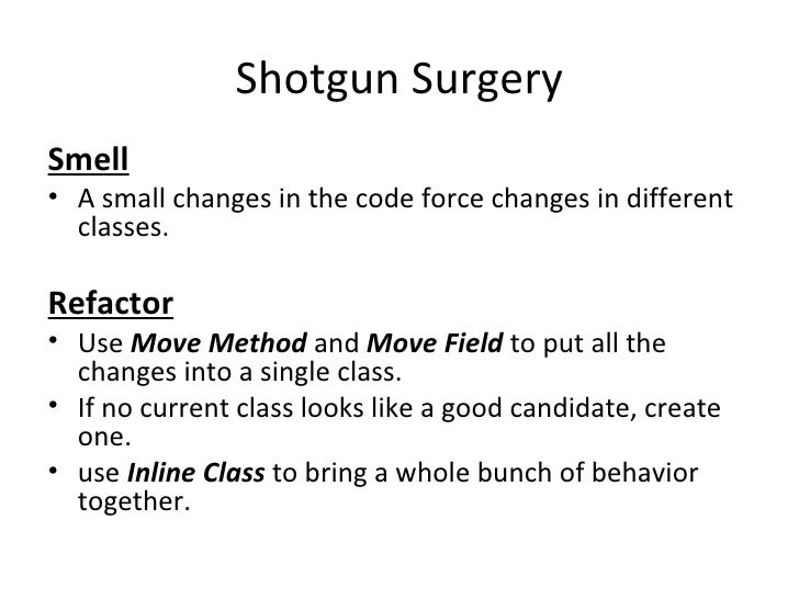 Bad Smell in Codes - Part 1