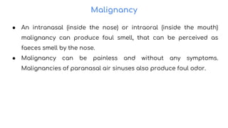 Bad smell in nose | PDF