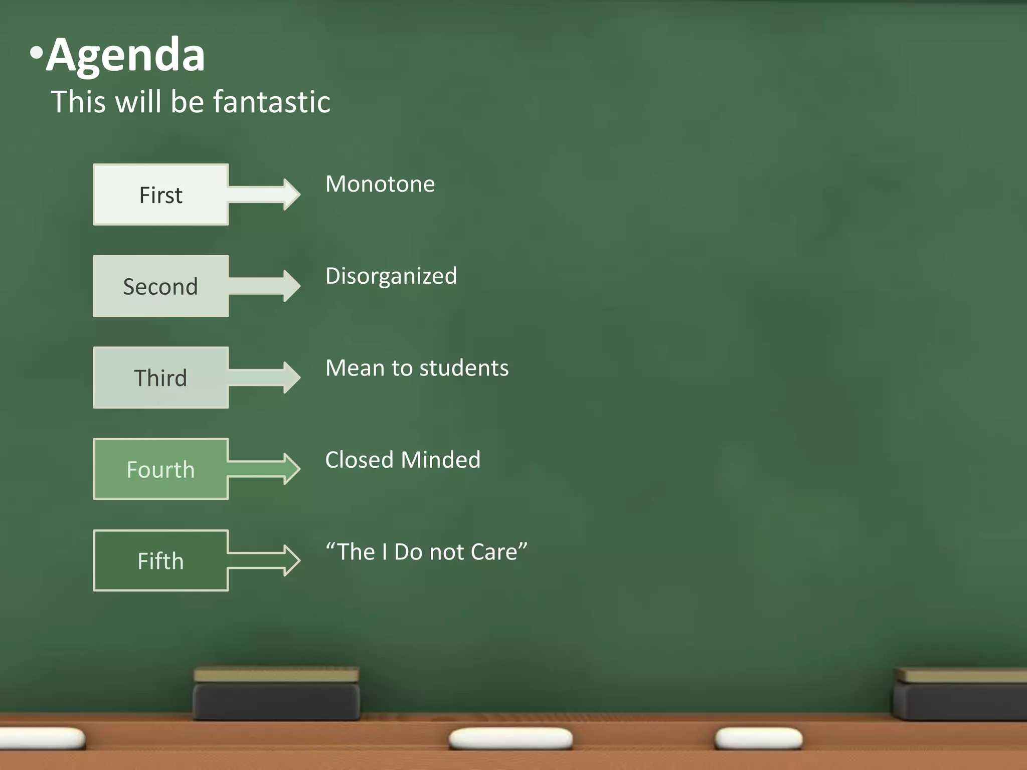 Bad teachers (Reflective Insights) | PPT