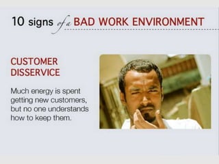 Bad working environment | PPTX