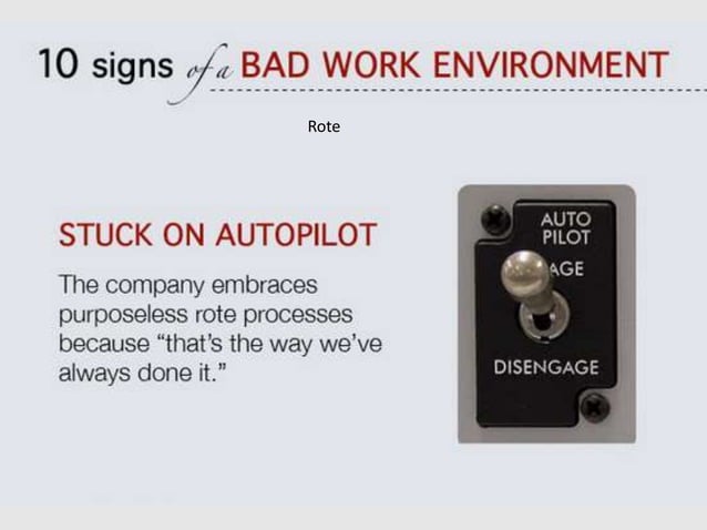 Bad working environment | PPT | Free Download