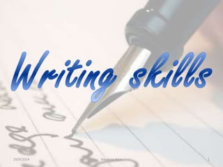 reasons for bad writing skills | PPTX