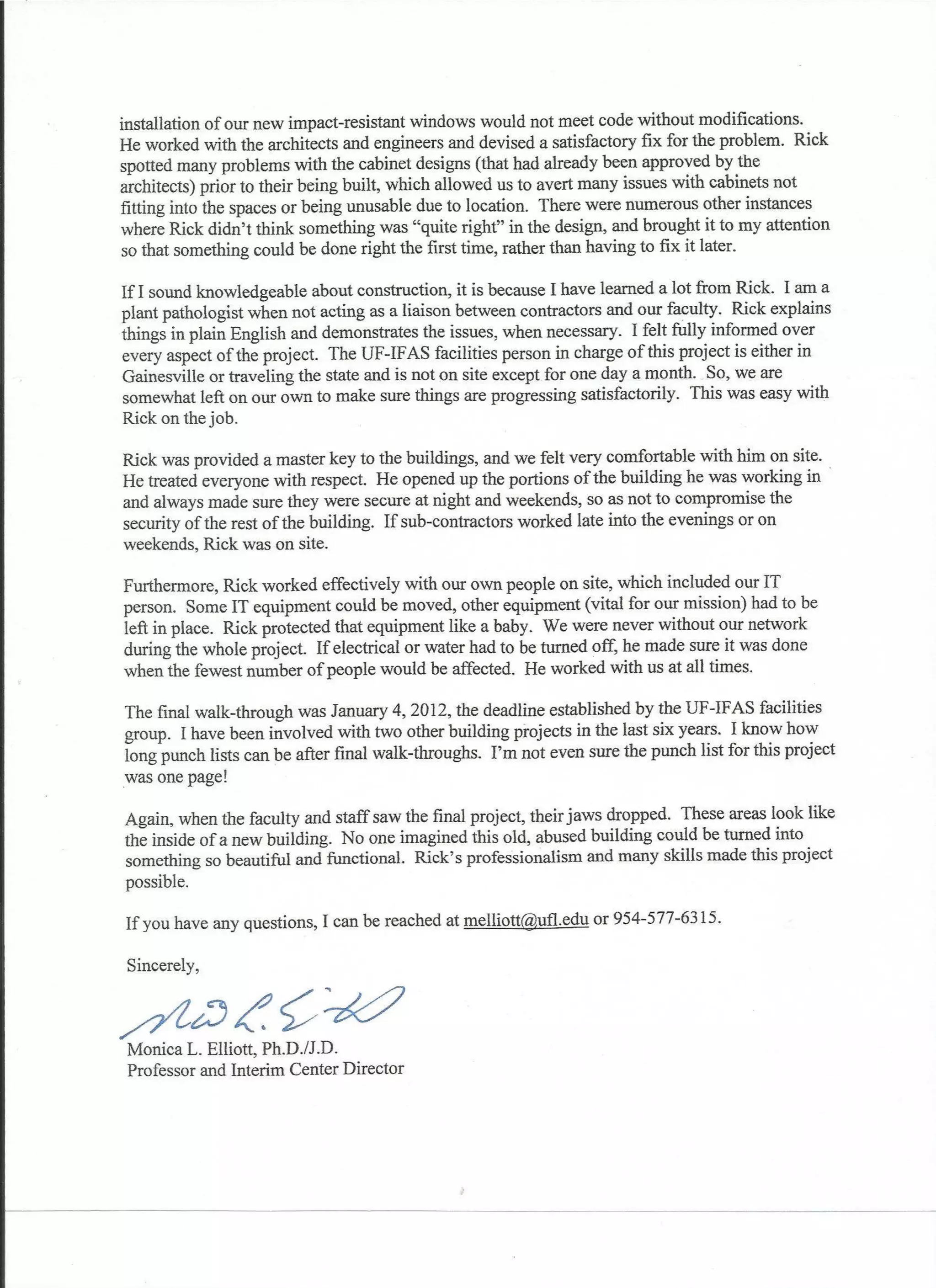 UF Dr. Elliott letter | PDF