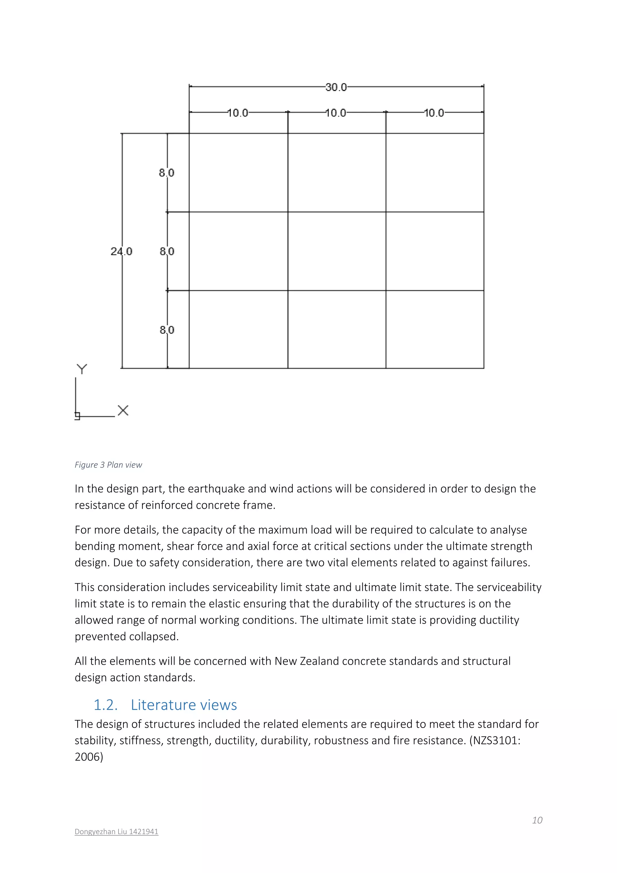 Structural design of a four storey office building | PDF