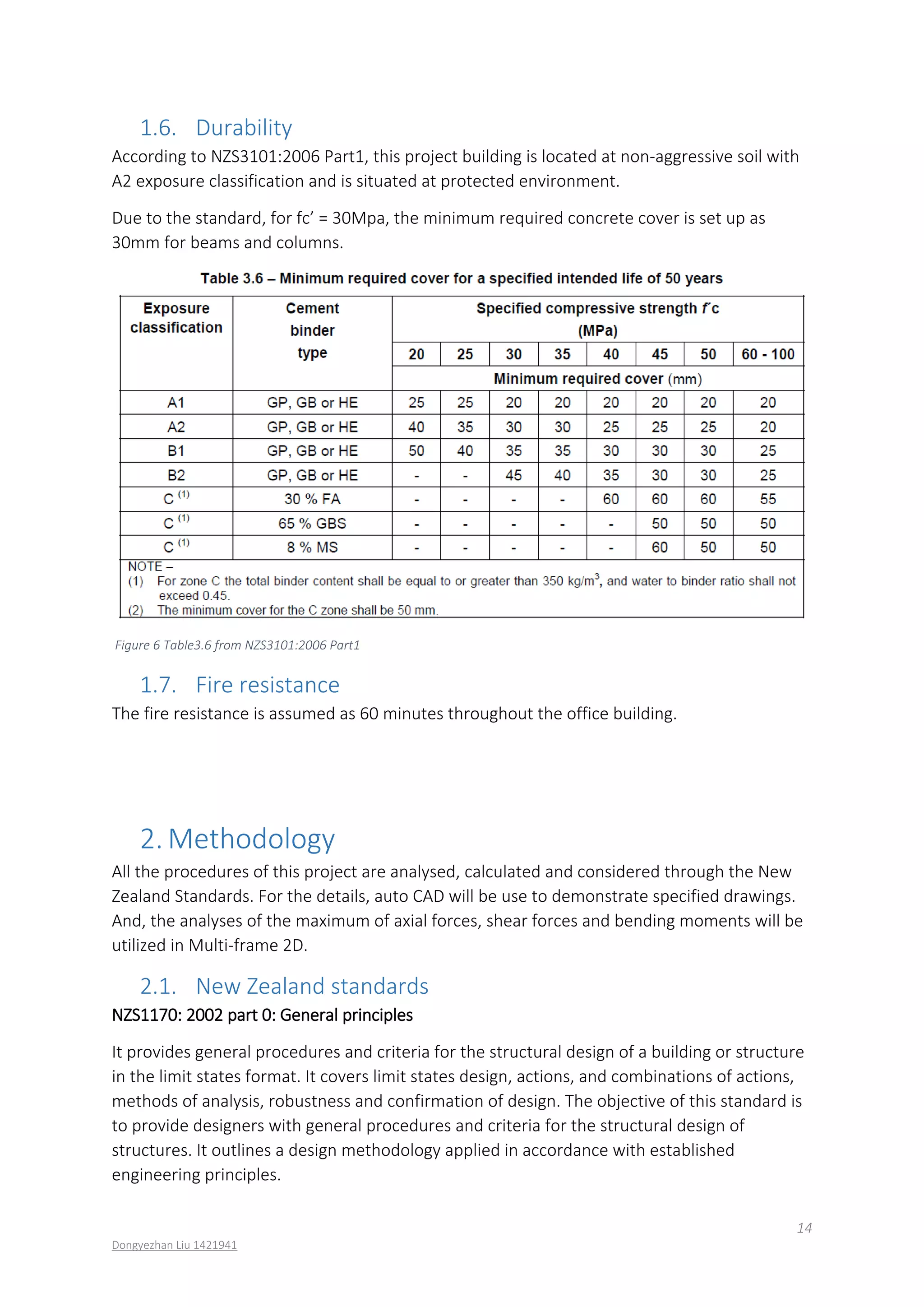 Structural design of a four storey office building | PDF