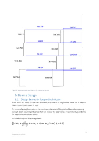 Structural design of a four storey office building | PDF