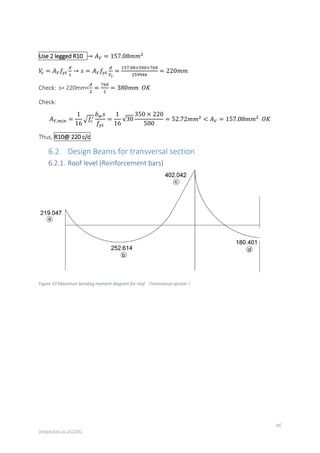 Structural design of a four storey office building | PDF