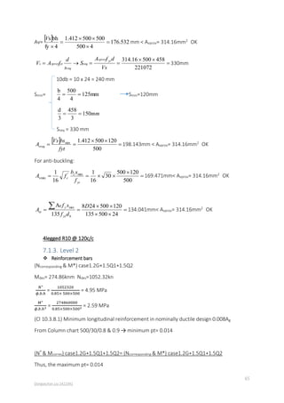 Structural design of a four storey office building | PDF