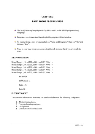 ABB training report | PDF