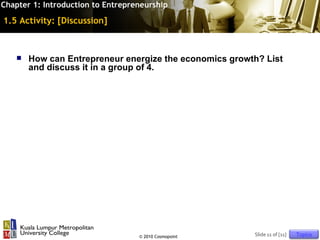 BAEB510 Chapter 1: Introduction to Entrepreneurship | PPT