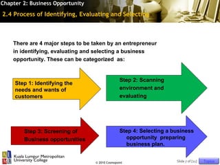 BAEB510 Chapter 2: Business Opportunities | PPT
