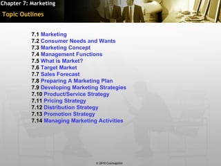 BAEB510 Chapter 7: Marketing | PPT