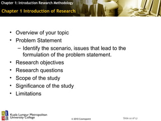 BAEB601 Chapter 1: Introduction to Research Methodology | PPT