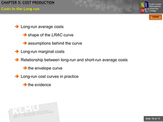 BAEB602 Chapter 5: Cost Production | PPTX | Business | Business and Finance