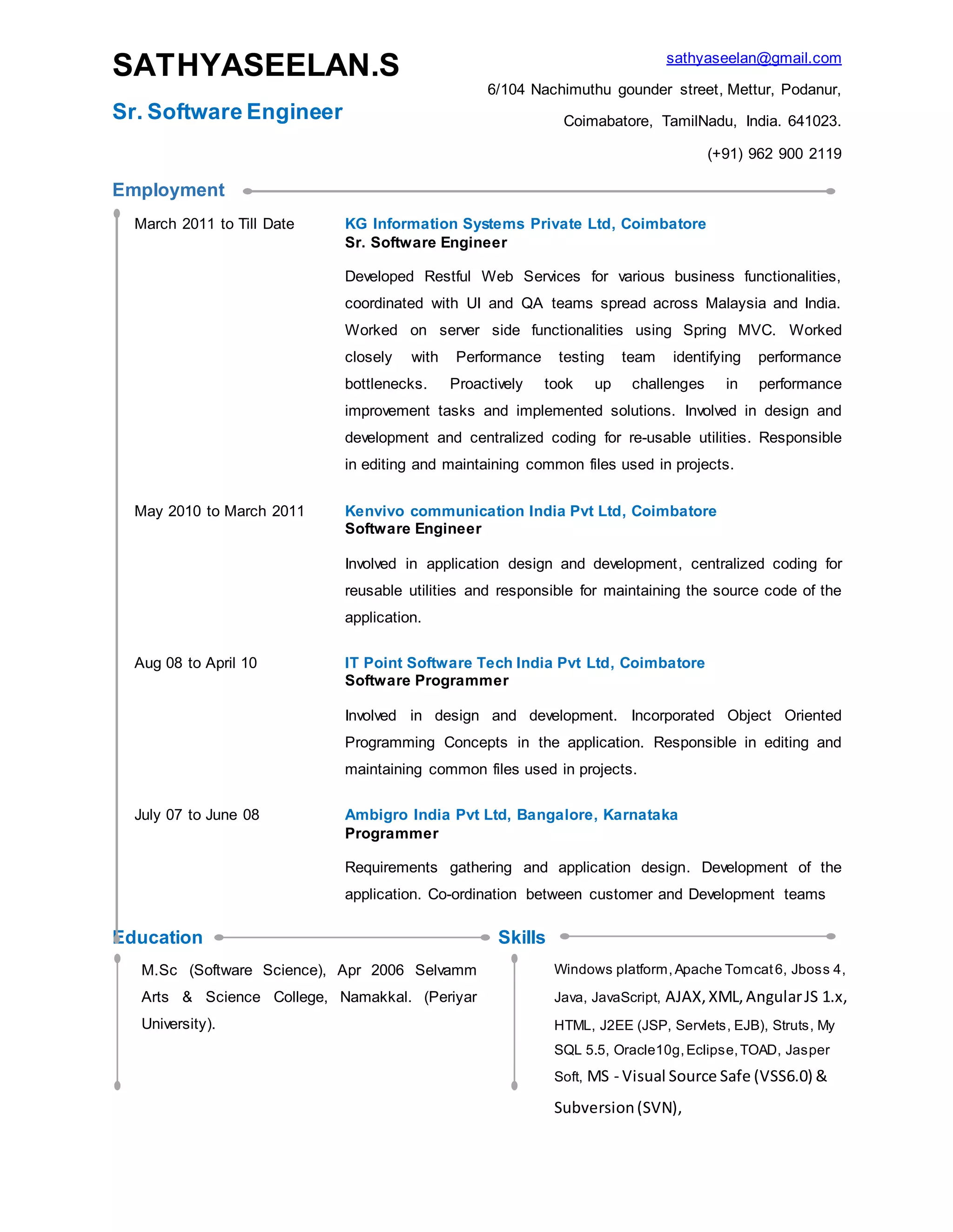 Sathyaseelan_Updated | DOCX | Programming Languages | Computing