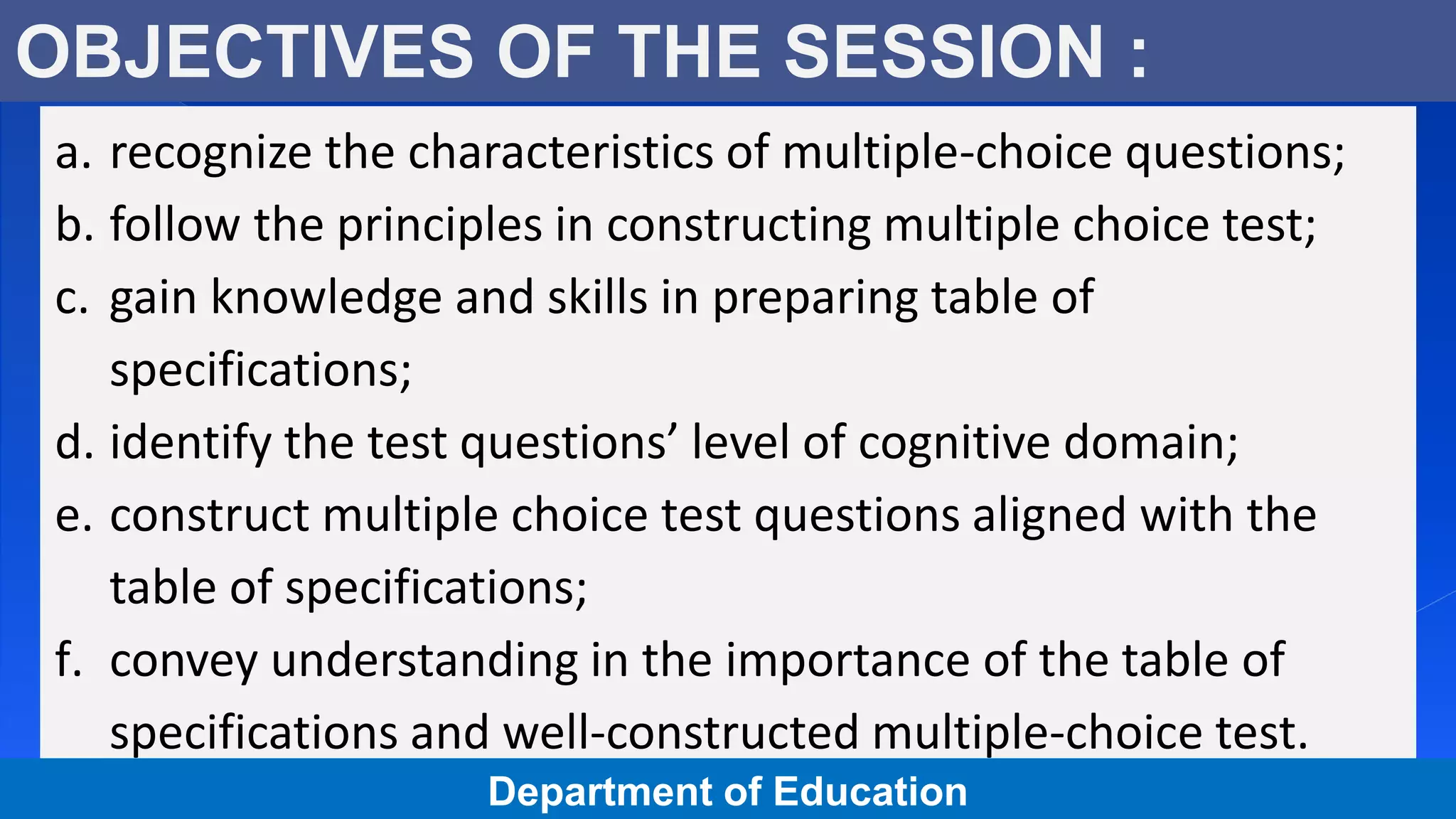 BAEL_Multiple-Choice-Test-and-TOS_Revised.pptx