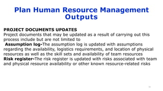 Project Human Resource Management | PPT