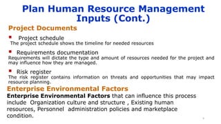 Project Human Resource Management | PPTX