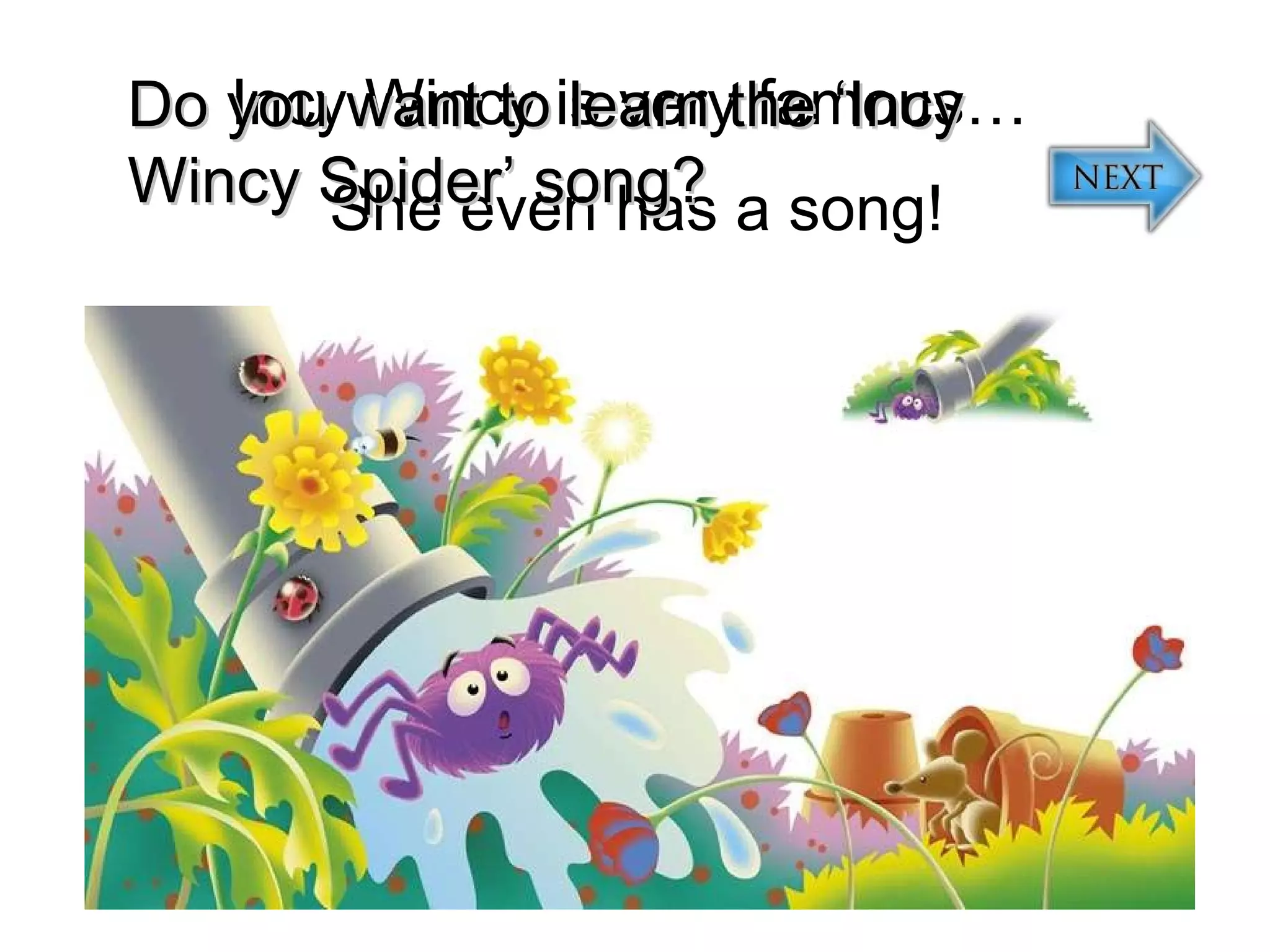 Incy Wincy Spider Song Marta | PPT