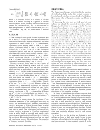Baerwald et al 2009 large scale mitigation experiment | PDF