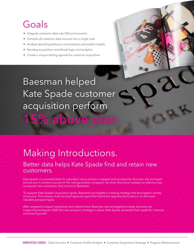 Baesman Case Study - Kate Spade | PDF