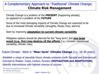 Climate Information for Mitigation and Adaptation | PPTX