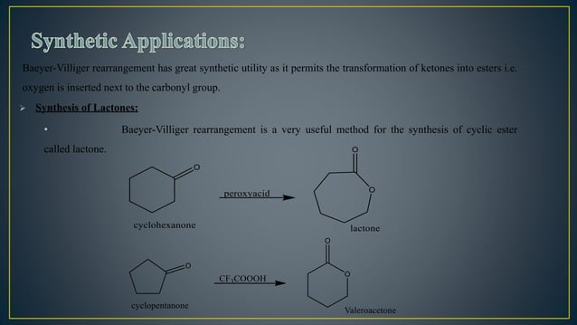 BAEYER-VILLIGER REARRANGEMENT.pptx